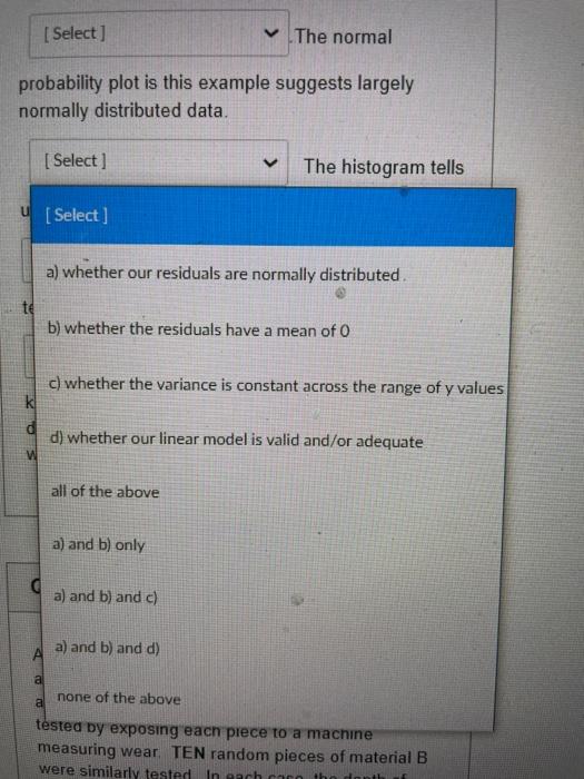 Solved Normal Probability Plot Versus Fits 10 Percent so | Chegg.com