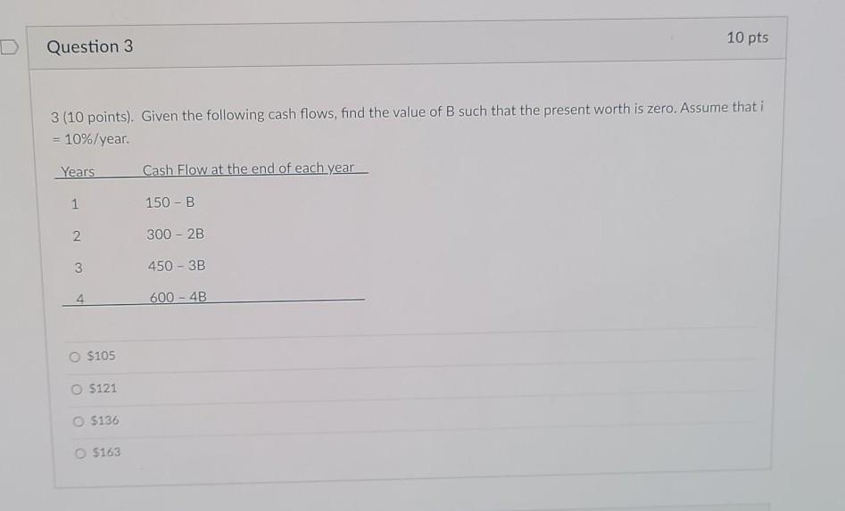 Solved Question 3 10 Pts 3 10 Points Given The Following
