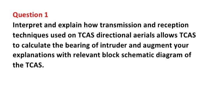 Solved Question 1 Interpret and explain how transmission and | Chegg.com