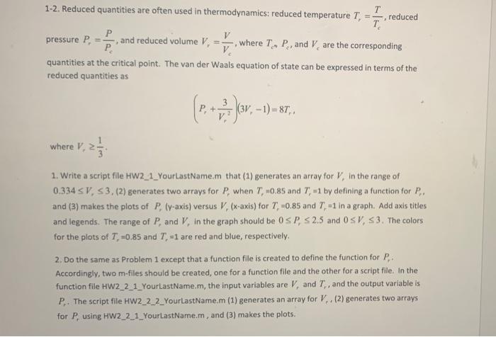 Solved 1-2. Reduced quantities are often used in | Chegg.com