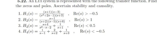 Solved 5.22. An LII system is represented with the following | Chegg.com