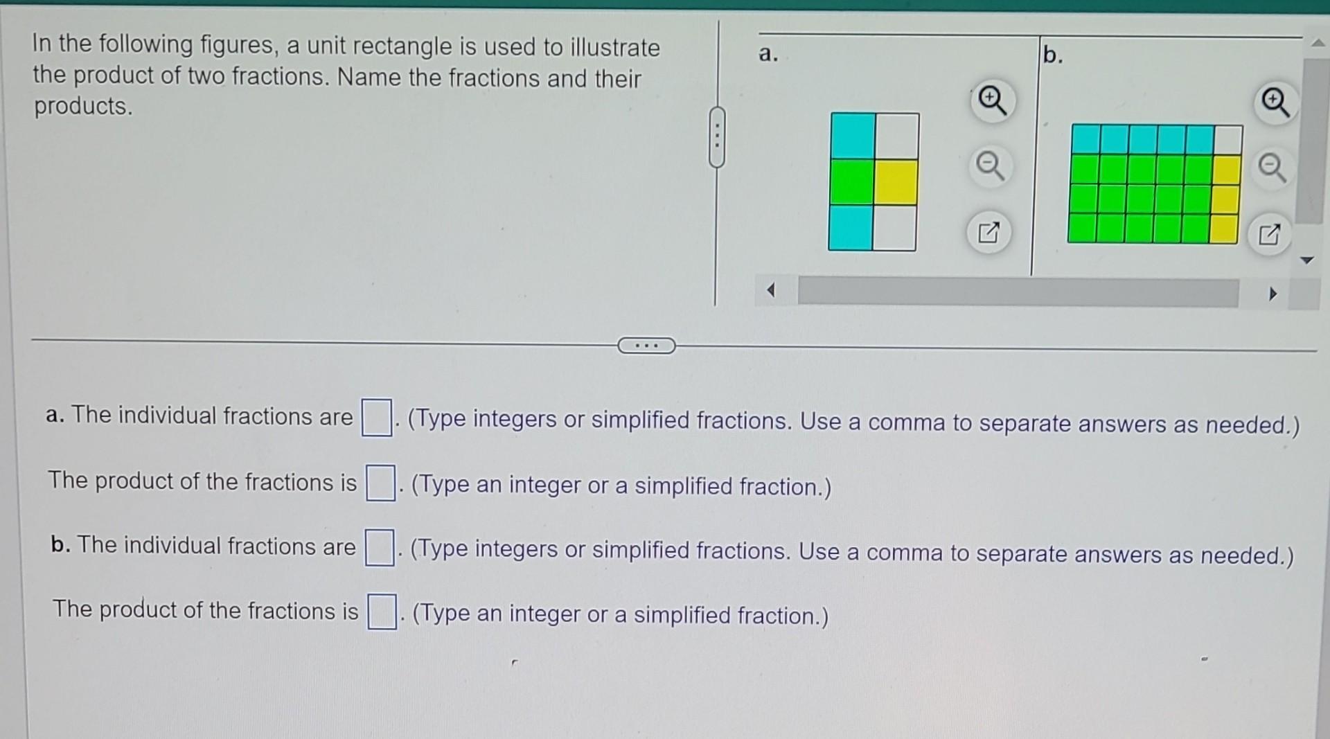 Solved In the following figures, a unit rectangle is used to | Chegg.com