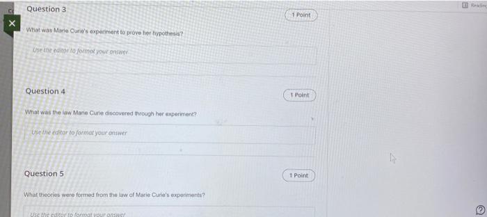 Marie Curie was a Polish scientist that specialized | Chegg.com