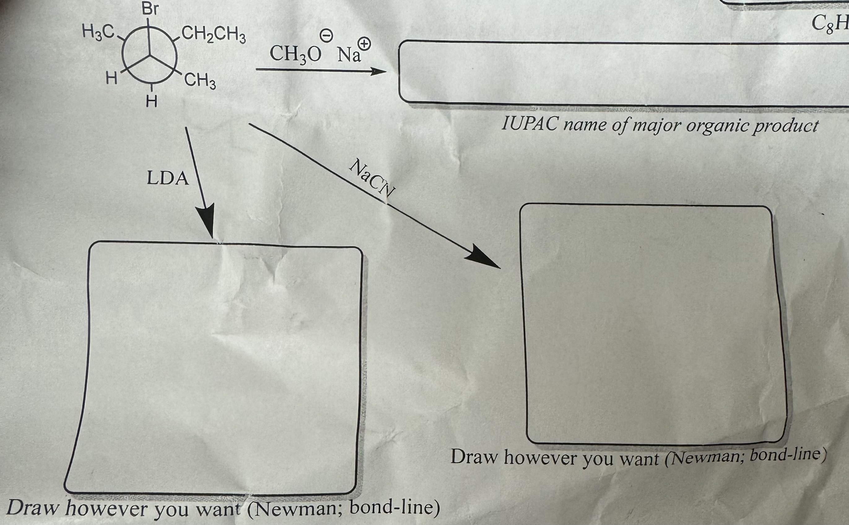 Solved Ochem practice problems fill in boxes with the | Chegg.com