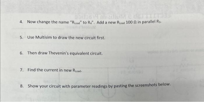 Solved 1. Use Multisim to make the circuit below 2. Solve | Chegg.com