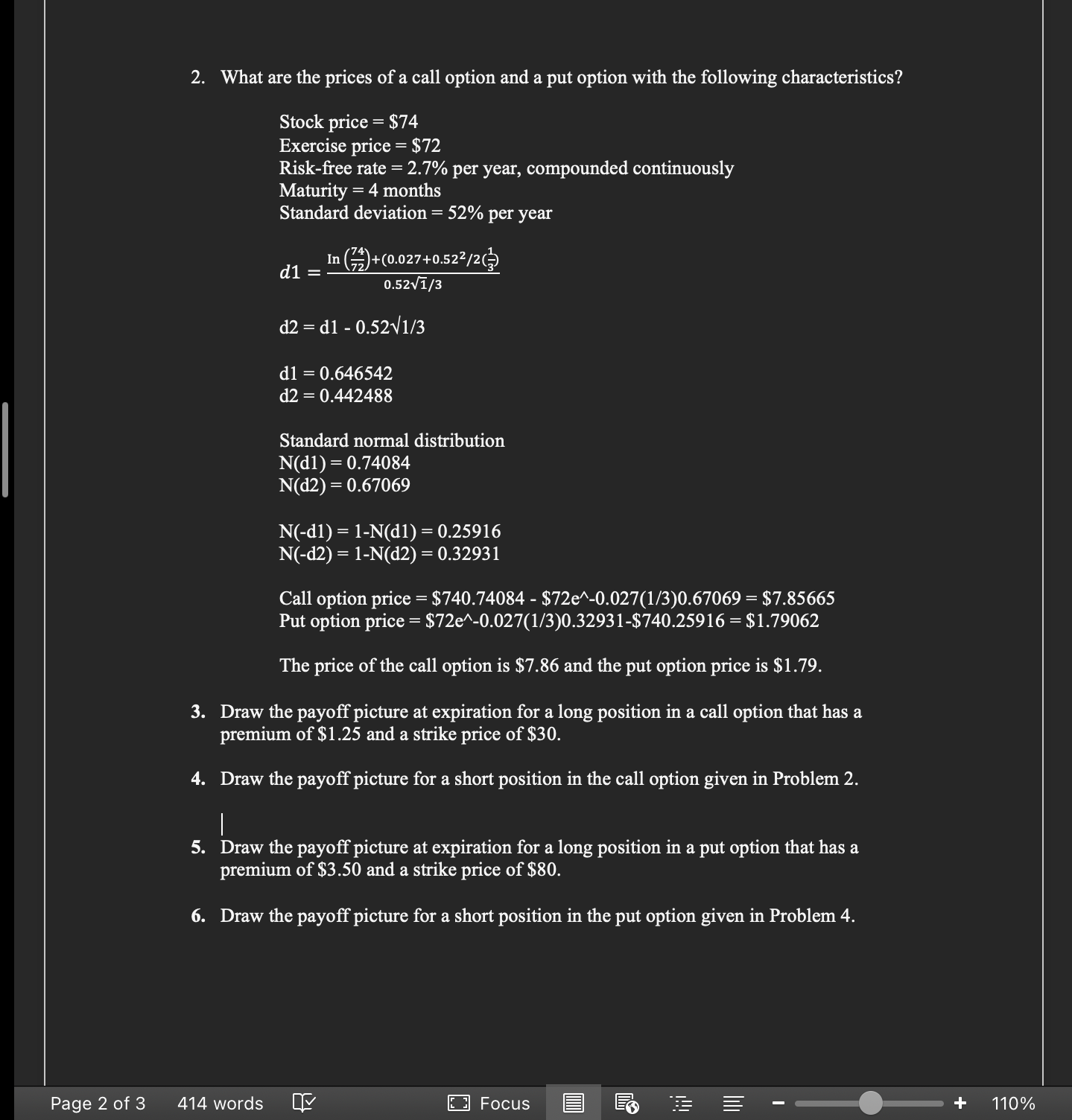 Solved Draw the payoff picture at expiration for a long | Chegg.com