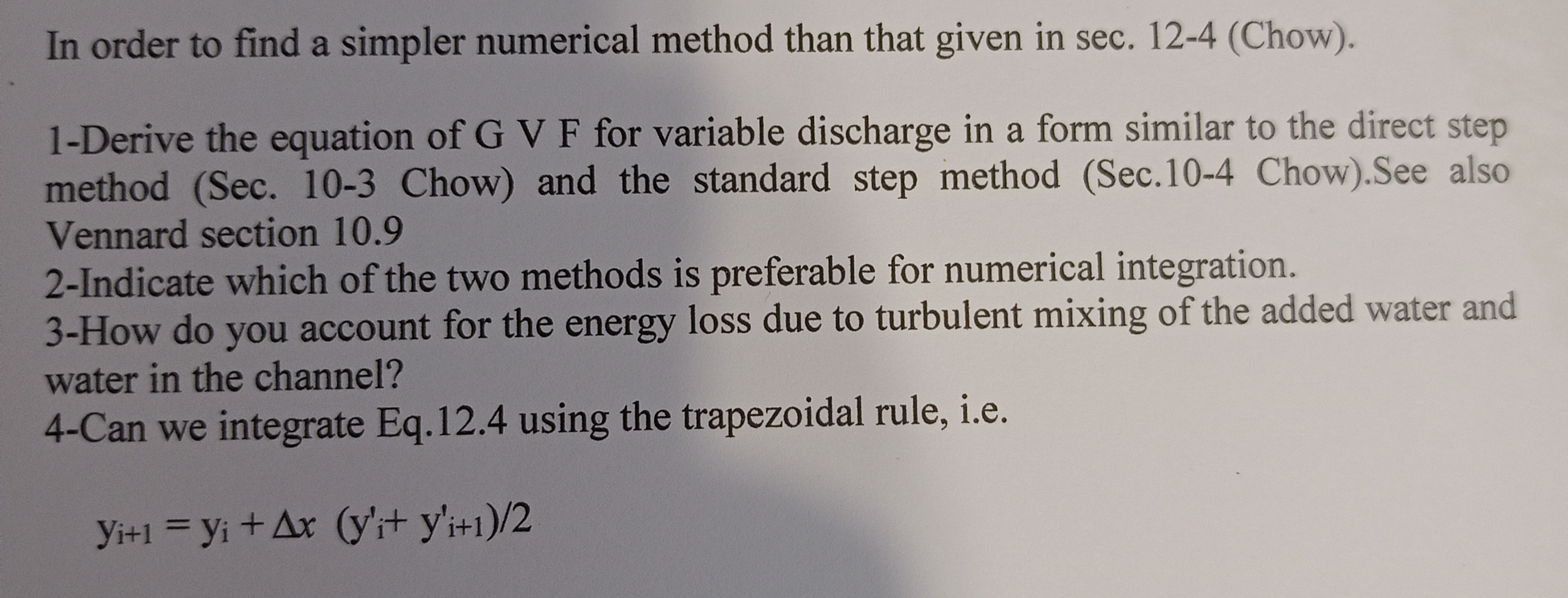 Solved In order to find a simpler numerical method than that | Chegg.com
