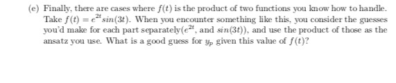 Solved 1. (Undetermined Coefficients) Use the Method of | Chegg.com