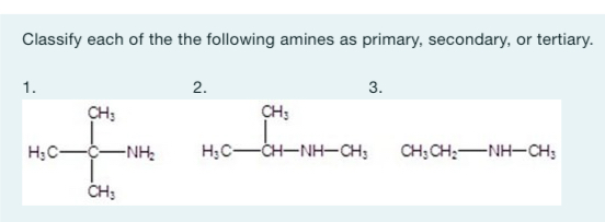 Solved Classify each of the the following amines as primary, | Chegg.com