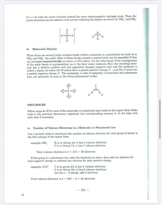 Solved EXPERIMENT 17 Lewis Structures and Molecular Models | Chegg.com