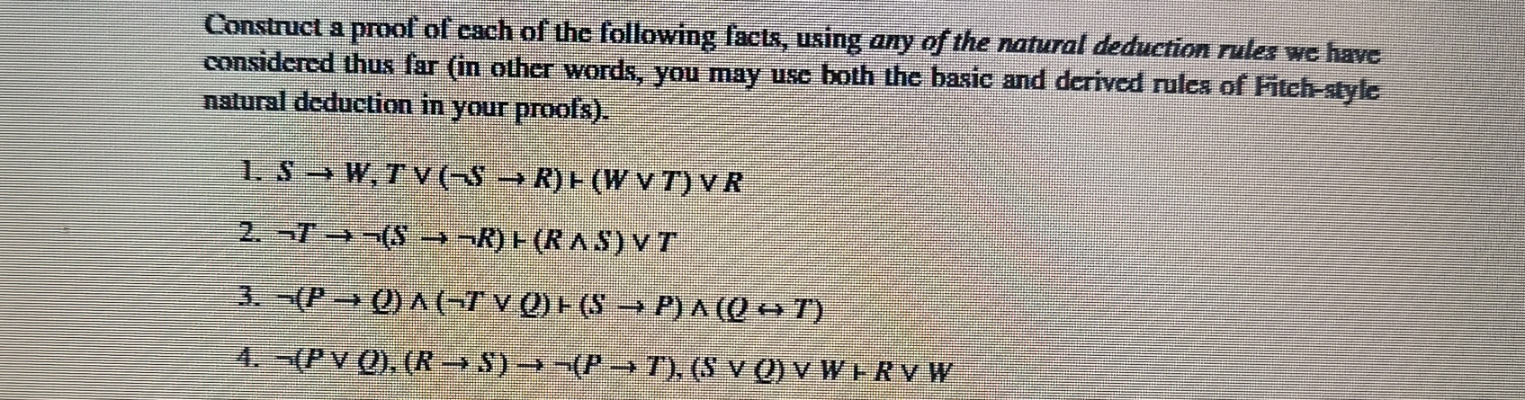 Solved by an EXPERT Construct a proof of each of the following facts, | Chegg.com