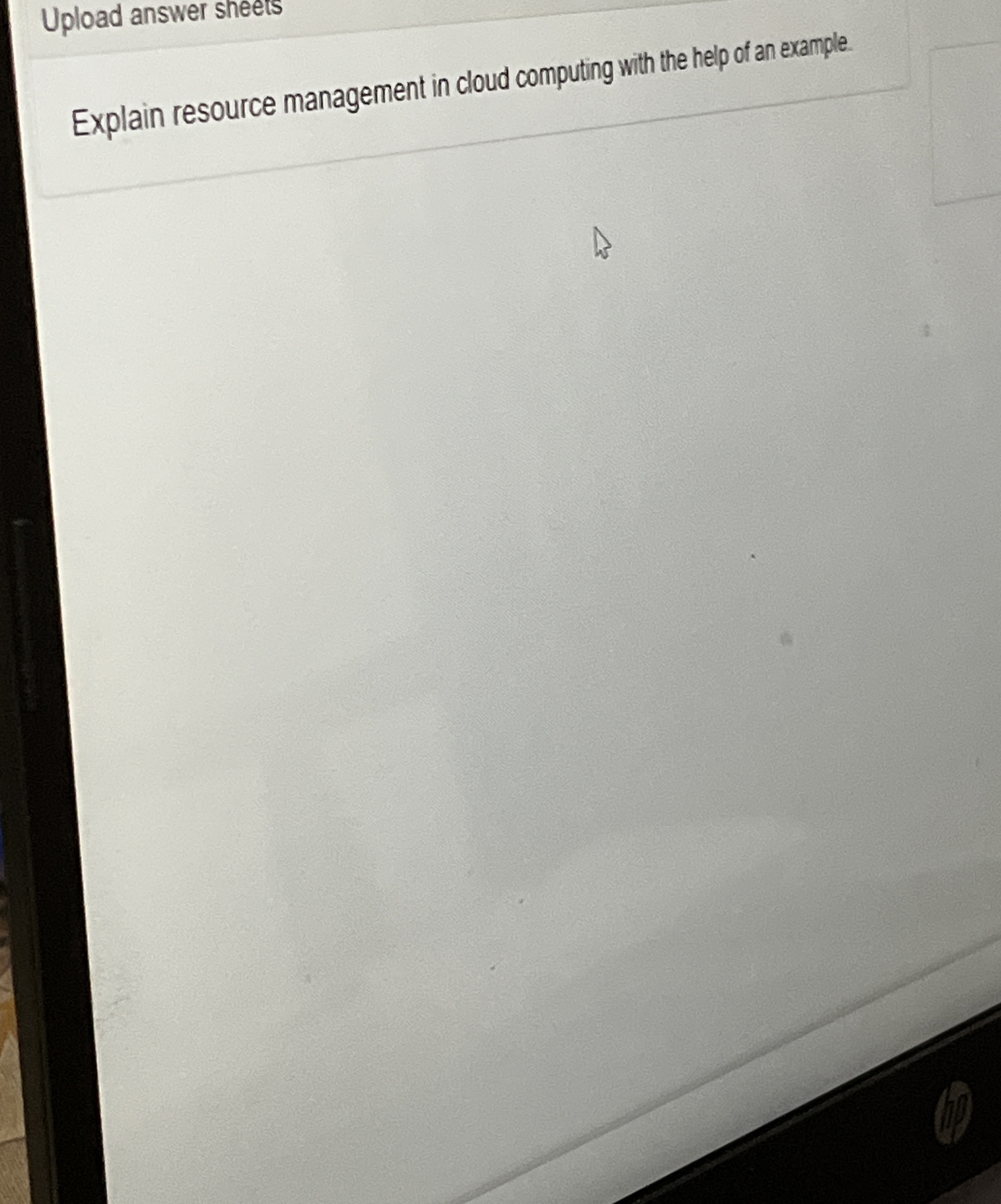 Solved Upload answer sheetisExplain resource management in | Chegg.com
