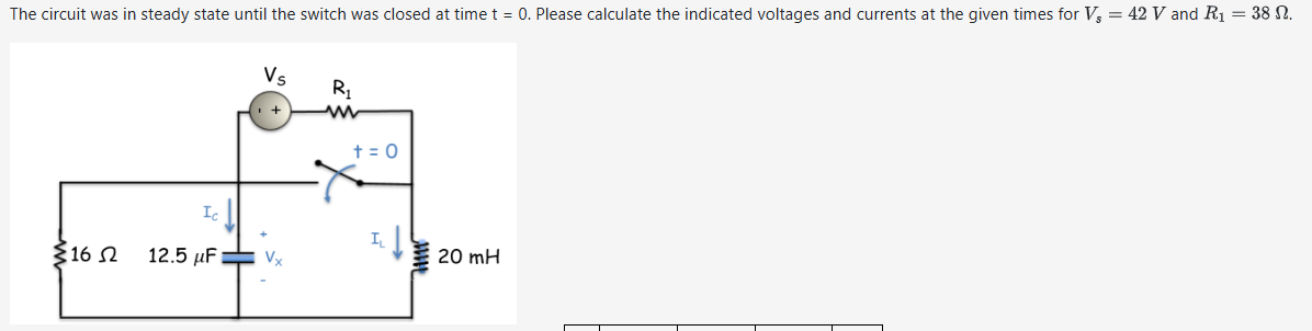 Solved by an EXPERT The switch was closed for long time before it is | Chegg.com