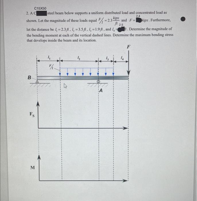 Solved C15X50 shown. Let the magnitude of these loads equal | Chegg.com