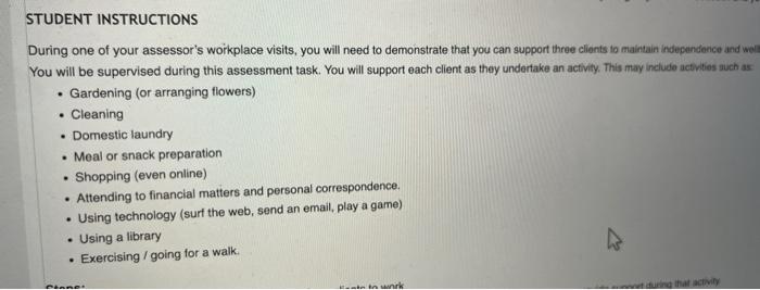 Solved STUDENT INSTRUCTIONS During one of your assessor's | Chegg.com