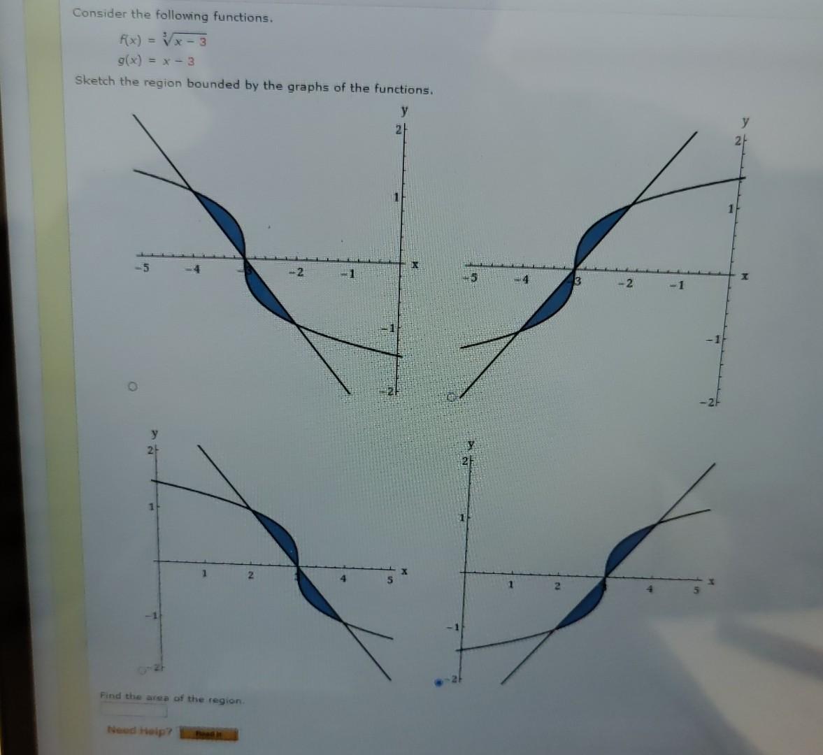 Solved Consider the following functions. Rx) = VX-3 g(x) = x | Chegg.com