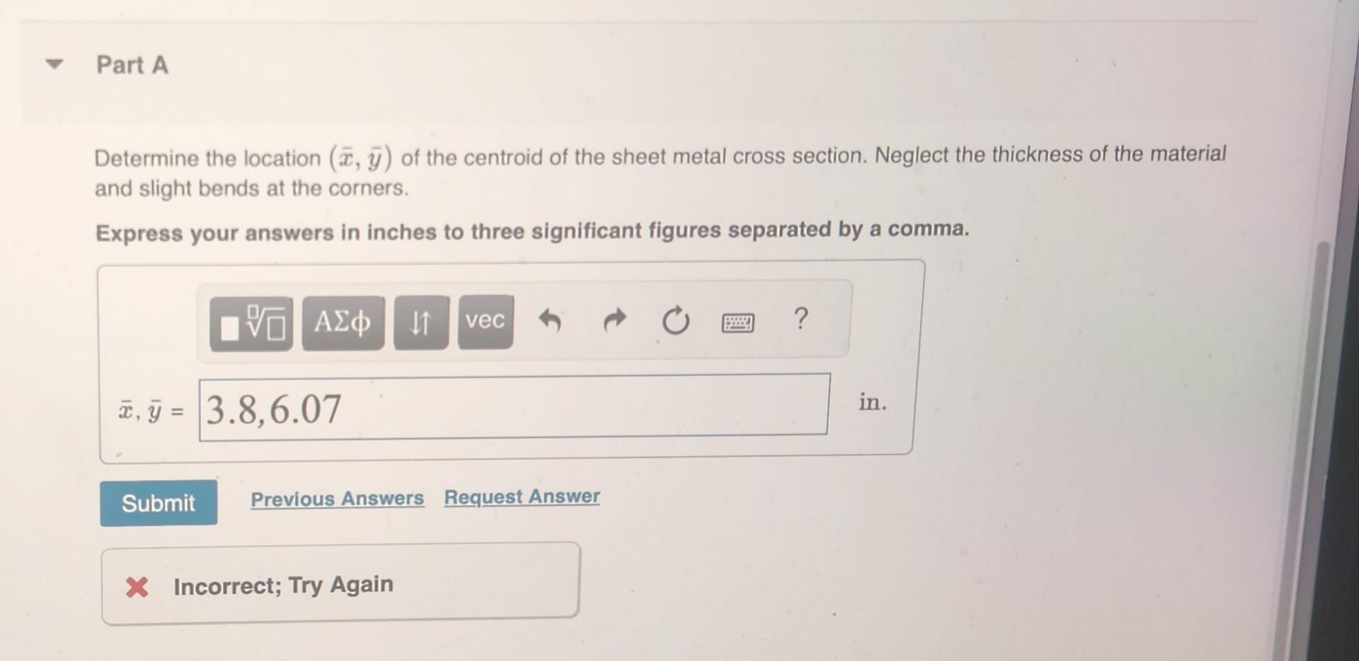 Solved Consider the sheet metal cross section shown in | Chegg.com