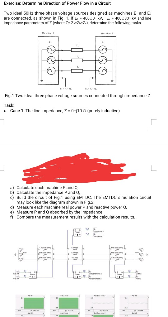 Solved Exercise: Determine Direction of Power Flow in a | Chegg.com