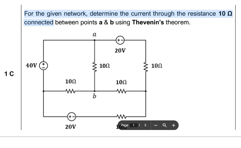 Solved by an EXPERT For the given network, determine the current through | Chegg.com