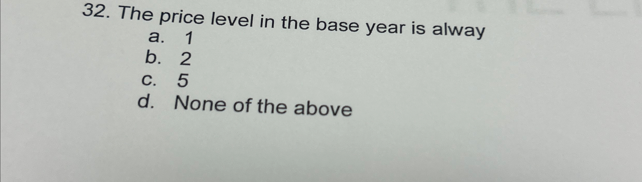 Solved The price level in the base year is | Chegg.com
