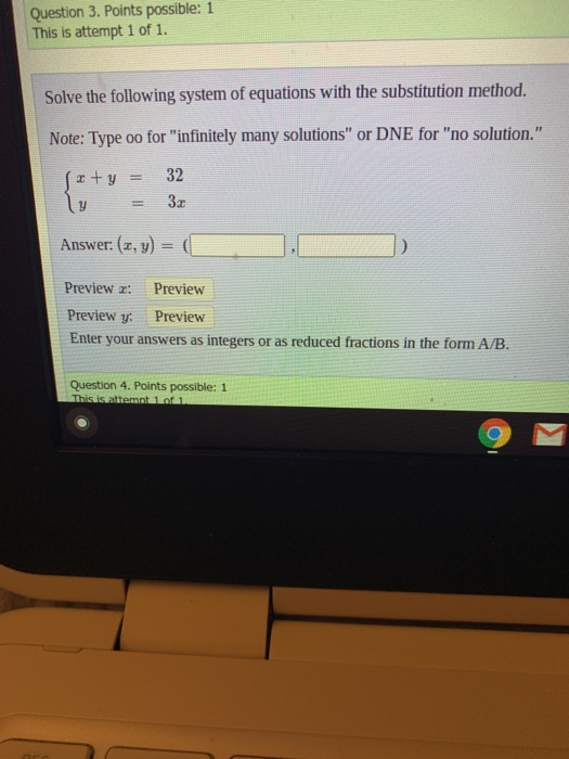 Solved Question 3. Points possible: 1 This is attempt 1 of | Chegg.com