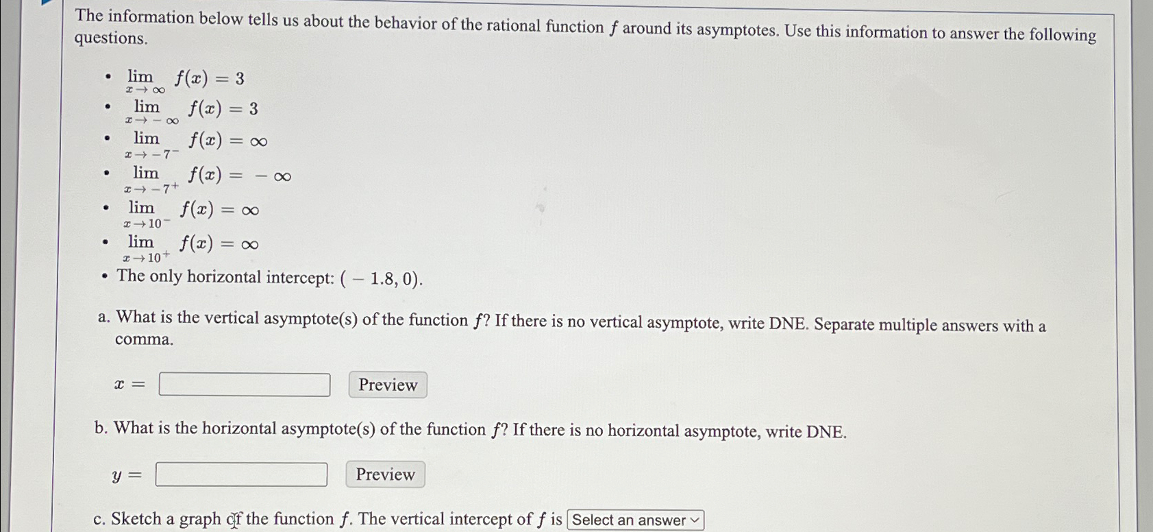 Solved The information below tells us about the behavior of | Chegg.com