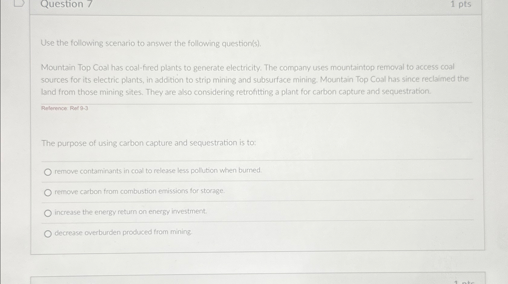 Solved Question 71 ﻿ptsUse the following scenario to answer | Chegg.com