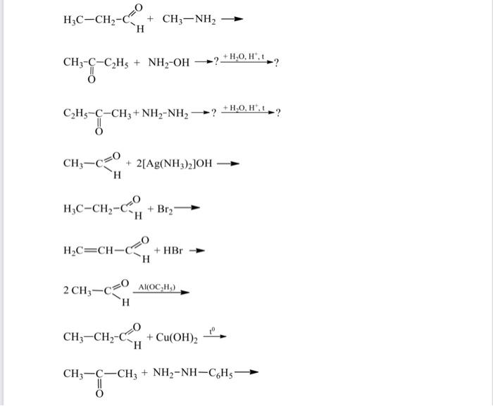 Solved + H2O, H, CH₃ C CH , 13C-CH-0 H3C-CH2-C HAC- + | Chegg.com