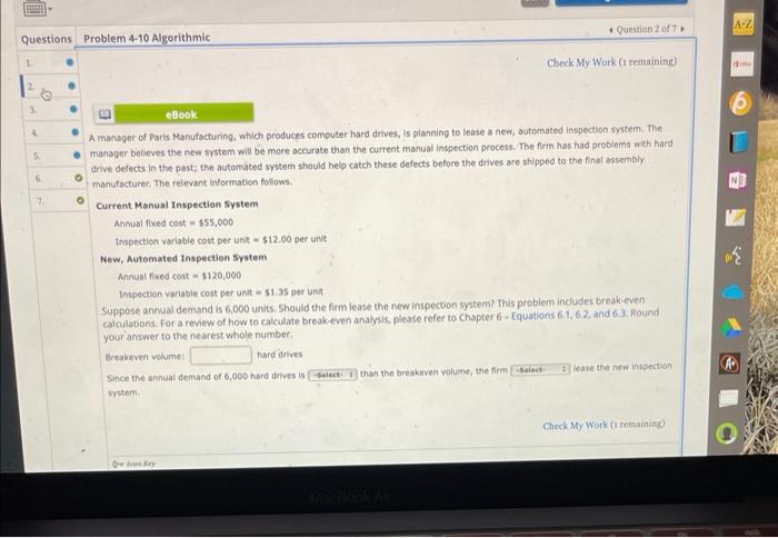 Solved A manager of Paris Manufacturing, which produces | Chegg.com