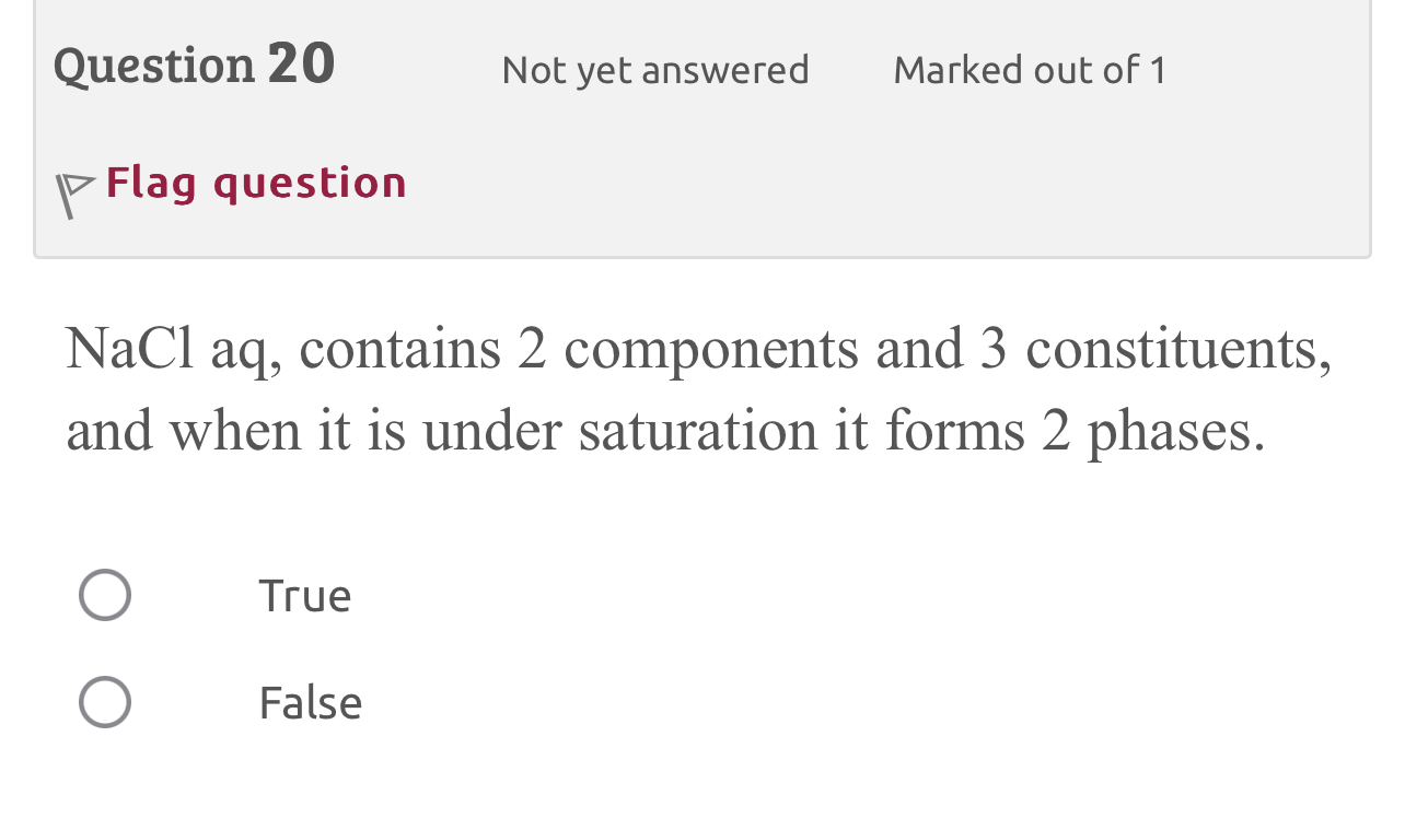 Solved Question 20Not yet answeredMarked out of 1Flag | Chegg.com Solved Question 20Not yet answeredMarked out of 1Flag | Chegg.com
