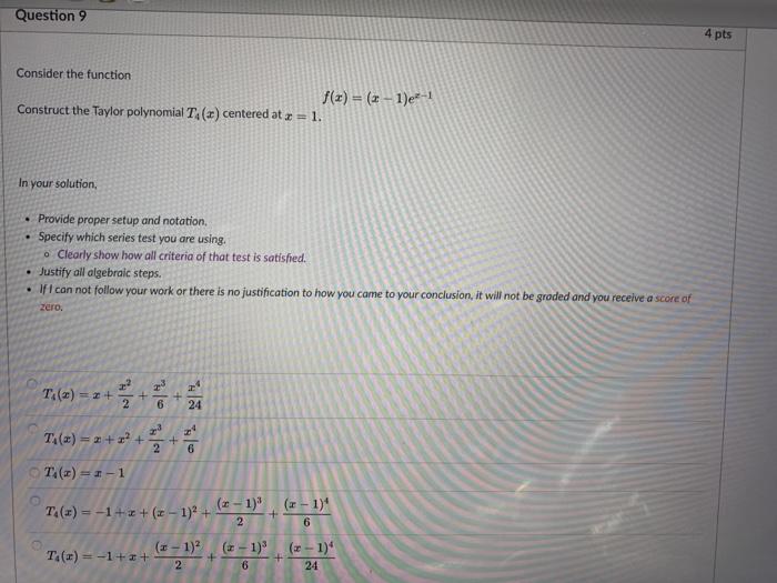 Solved Question 9 4 pts Consider the function f(x) = (1 - | Chegg.com Solved Question 9 4 pts Consider the function f(x) = (1 - | Chegg.com