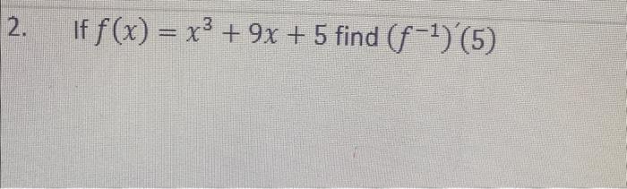 Solved f(x)=x3+9x+5 | Chegg.com