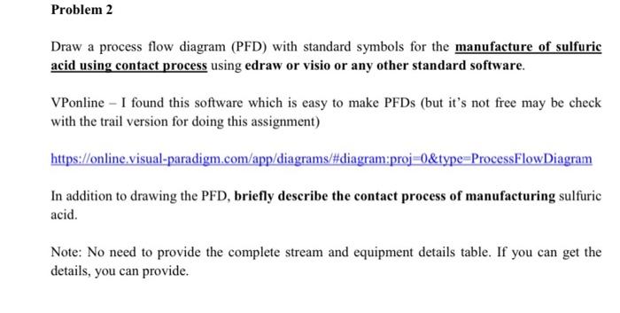 [Solved]: process design course Draw a process flow di