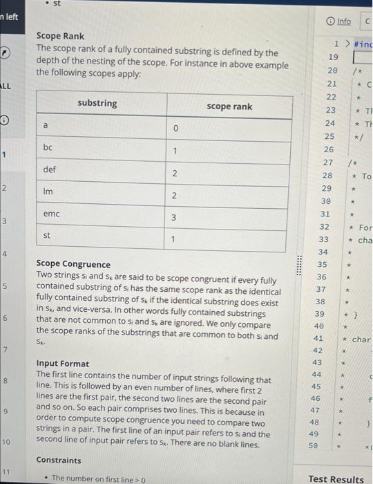 Solved 1. Logic: Scope Congruence of Strings In order to | Chegg.com