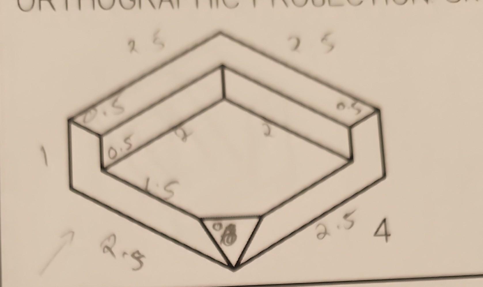 Solved draw the three principle views (orthographic | Chegg.com