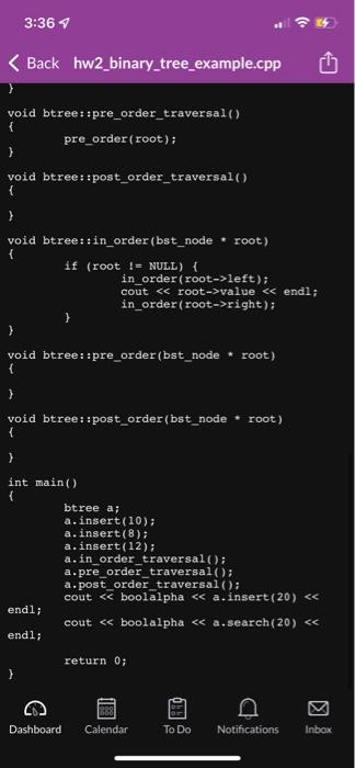 Solved please do it on C++ and to implement the above | Chegg.com