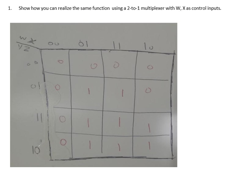 Solved Show how you can realize the same function using a | Chegg.com