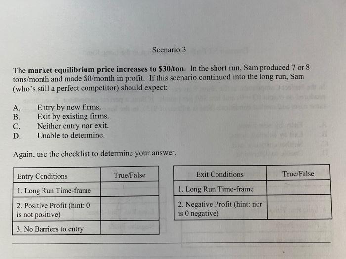 Solved 5.3 Perfect Competition in the Long Run In the long | Chegg.com