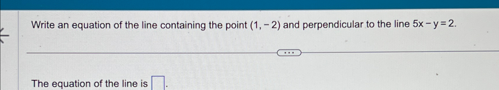 Solved Write an equation of the line containing the point | Chegg.com