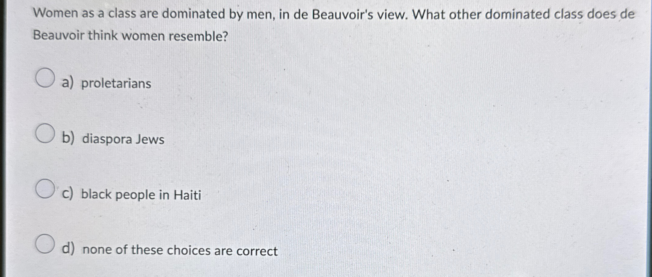 Solved Women as a class are dominated by men, in de | Chegg.com