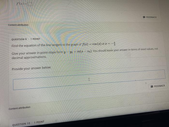 Solved S')-2 FEEDBACK Content attribution QUESTION 9 - 1 | Chegg.com Solved S')-2 FEEDBACK Content attribution QUESTION 9 - 1 | Chegg.com