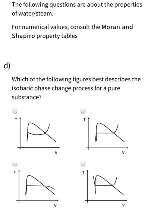 Solved PLEASE USE MORAN AND SHAPIRO PROPERTY TABLES TO | Chegg.com