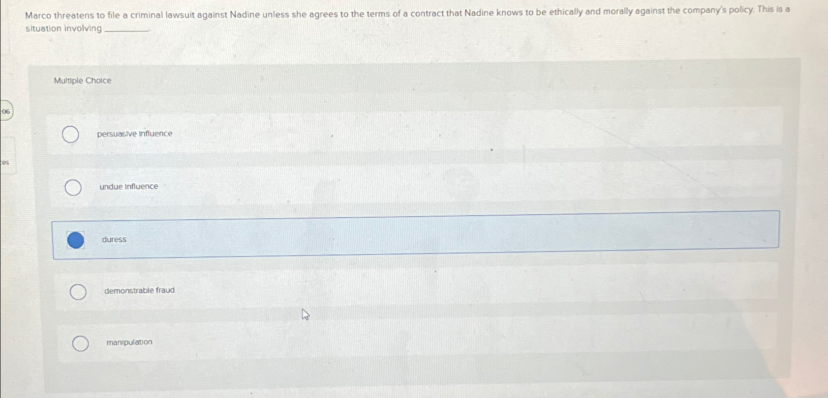 Solved situation involvingMultiple Choicepersuasive | Chegg.com