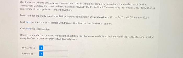 Solved Use StatKey or other technology to generate a | Chegg.com