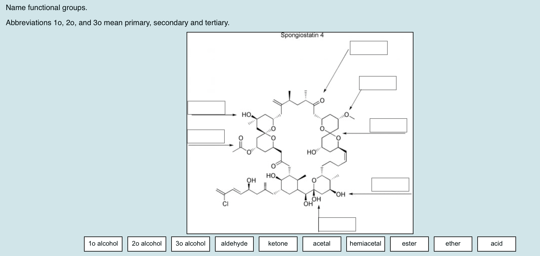 Name functional groups. Abbreviations 10, 20, ﻿and 30 | Chegg.com