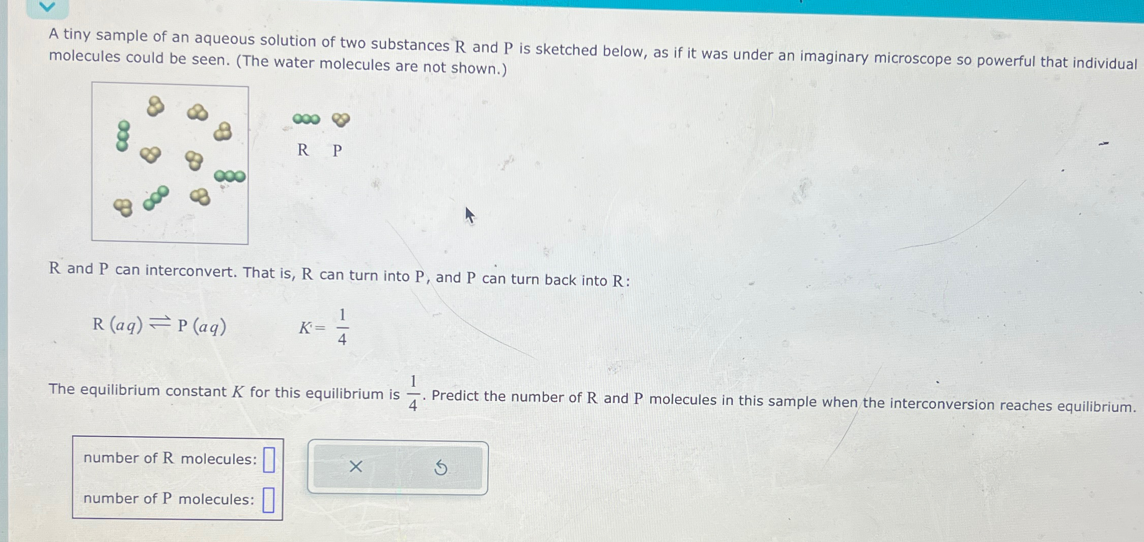 Solved A tiny sample of an aqueous solution of two | Chegg.com