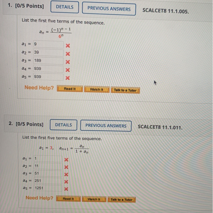 Solved 1. [075 Points] DETAILS PREVIOUS ANSWERS SCALCET8 | Chegg.com