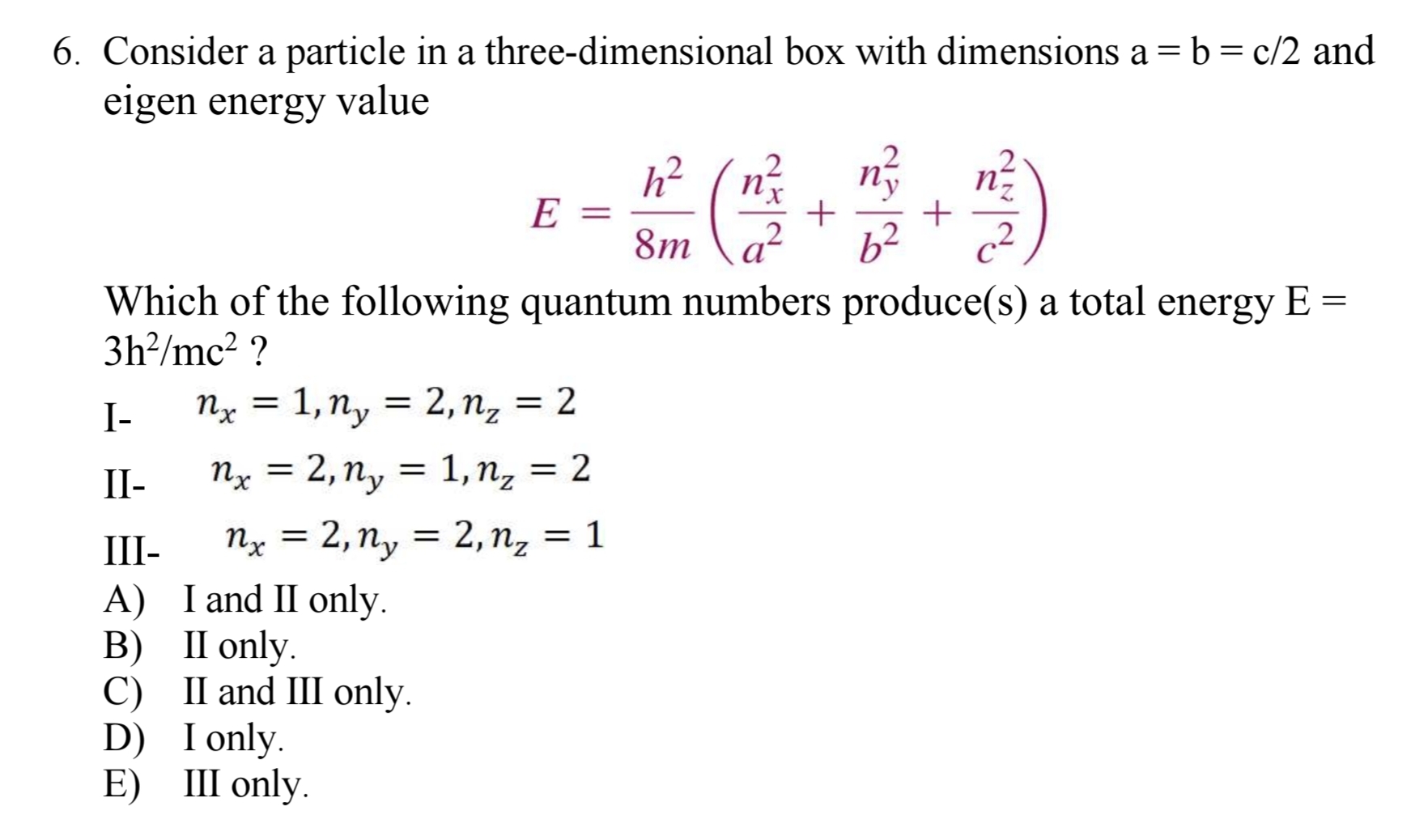Solved Consider a particle in a three-dimensional box with | Chegg.com
