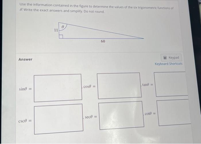 Solved Use the information contained in the figure to | Chegg.com
