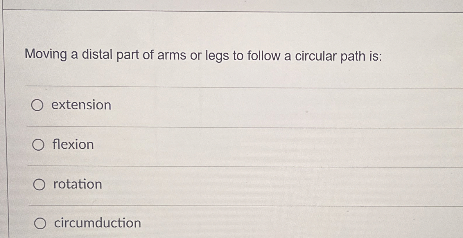 Solved Moving a distal part of arms or legs to follow a | Chegg.com